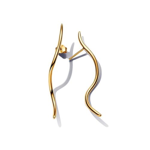 Pandora Organically Shaped Wire Stud Earrings 263287C00 | Kulta-Center.com