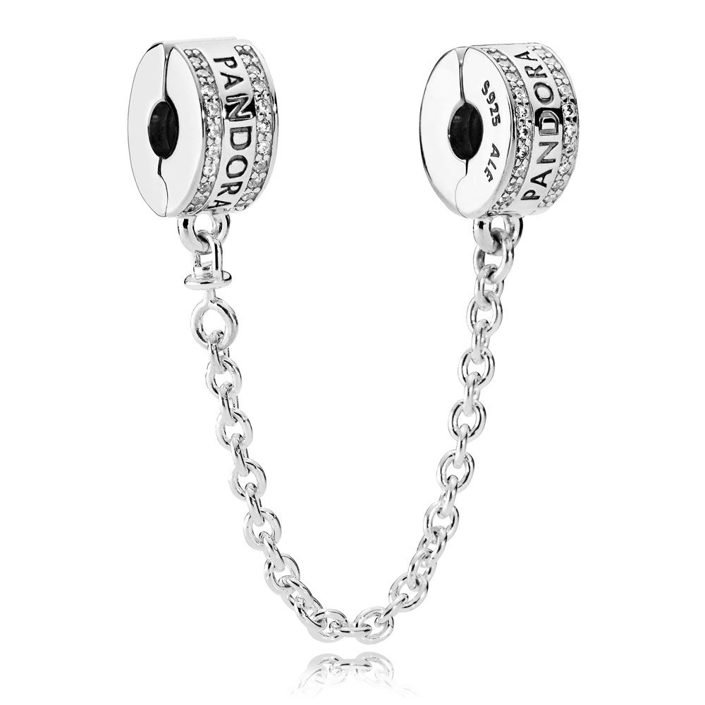 Pandora Logo Safety Chain Kette 792057CZ-05 | Kulta-Center.com