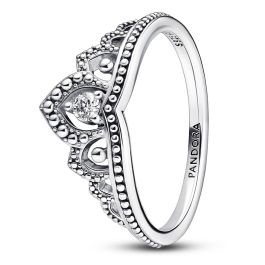 Pandora Stackable Regal Beaded Tiara Ring 192233C01 | Kulta-Center.com