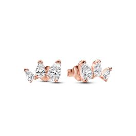Pandora Sparkling Pear Earrings 282836C01 | Kulta-Center.com