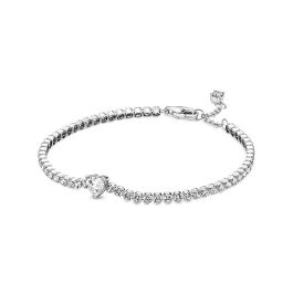 Pandora Sparkling Heart Tennis Bracelet 18 cm 590041C01 | Kulta-Center.com