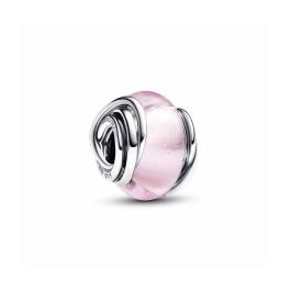 Pandora Encircled Pink Murano Glass Charm 793241C00 | Kulta-Center.com